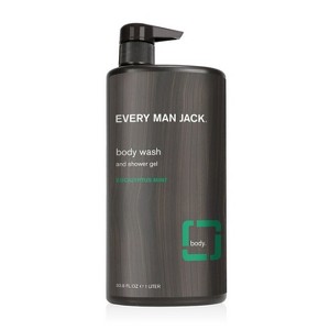 Every Man Jack Eucalyptus Mint Body Wash and Shower Gel for Men for ...