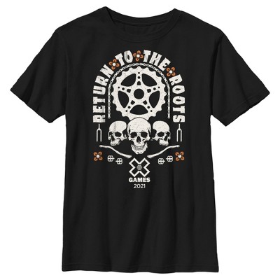 Boy's Espn X Games 2021 Return To The Roots T-shirt - Black - Large ...