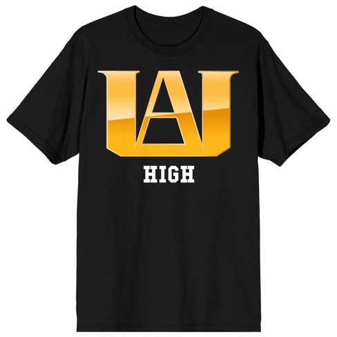 My Hero Academia Anime Cartoon Ua Academy Mens Black Graphic Tee-5xl ...
