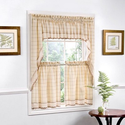Adirondack Cotton Kitchen Window Curtains By Sweet Home Collection : Target
