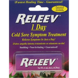 Releev One Day Cold Sore Treatment for Temporary Lip Discomfort and ...
