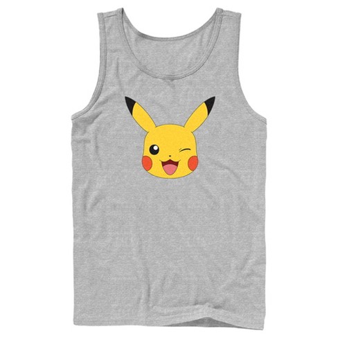 Men's Pokemon Pikachu Wink Face Tank Top : Target