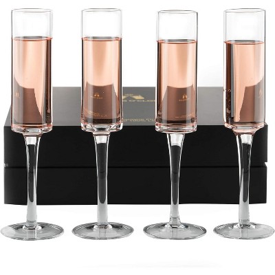 Lemonsoda Champagne Flutes Set Of 4 - 6oz : Target