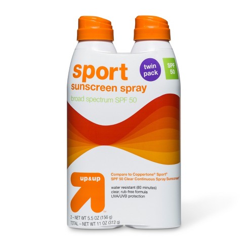 Sport Sunscreen Spray 2pk SPF 50 - 11oz - Up&Up™ : Target