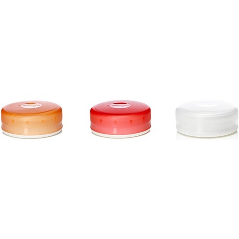 Humangear Gotubb Hard Container 3-pack - Medium - Clear/orange/red : Target