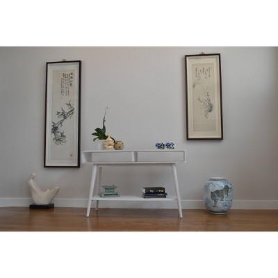 Boraam Cambria Console Table - Whitewash Finish : Target