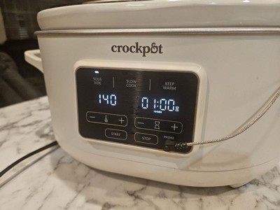 Crock-pot 6qt Programmable Slow Cooker With Sous Vide - Oat Milk Ivory ...