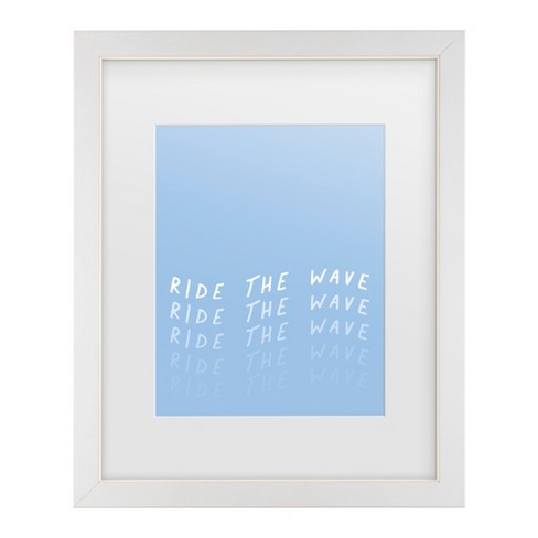 Beth Cai Ride The Wave Matted Framed Art : Target