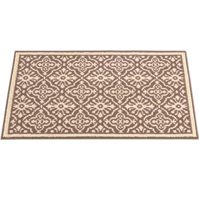Collections Etc Exquisite Medallion Design Skid-resistant Accent Rug 26 ...