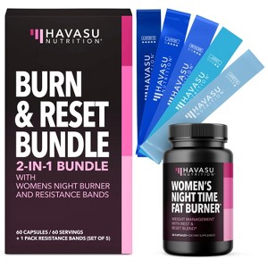 Havasu Nutrition Burn & Band Reset Bundle, Nighttime Fat Burner for ...