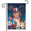 Celebrate Freedom Dog Garden Flag Patriotic 4th Of July 12.5"x18 ...