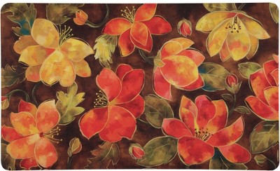 J&v Textiles 18" X 30" Cushioned Kitchen Floor Standing Mat (jacobean ...