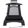Sunnydaze Outdoor Camping Or Backyard Steel Pagoda Style Fire Pit With ...
