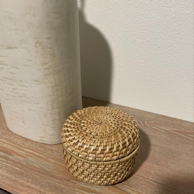 Woven Basket With Lid Natural - Hearth & Hand™ With Magnolia : Target