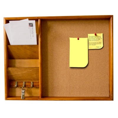 Home Basics Wall Mounted Wood Bulletin Board, Pine : Target