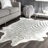 Nuloom Alyssa Faux Zebra Cowhide Area Rug : Target