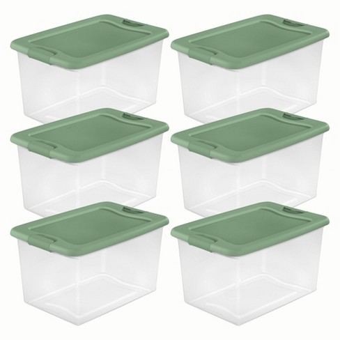 Sterilite Latching Hinged See-through Plastic Stacking Storage ...