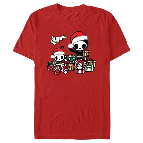 Men's Tokidoki Adios Christmas Presents T-shirt - Red - Small : Target