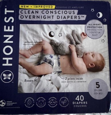 The Honest Company Clean Conscious Disposable Overnight Diapers Cozy ...