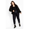 City Chic | Women's Plus Size Indie Jacket - Black - 12 Plus : Target