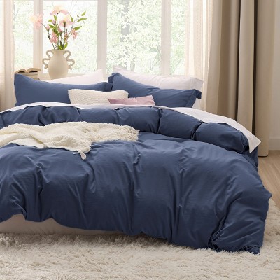 Mills Waffle Navy Twin Bedspread Set - Levtex Home : Target