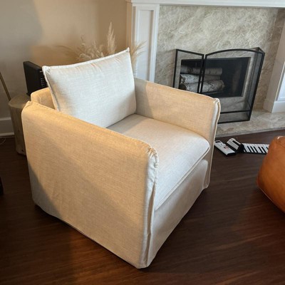 Berea Slouchy Lounge Chair With French Seams Ditsy Floral - Threshold ...