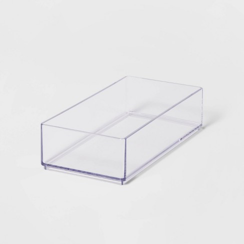 Small 8" X 4" X 2" Plastic Organizer Tray Clear - Brightroom™ : Target