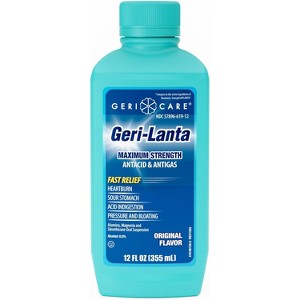 GeriCare Geri-Lanta Antacid and Anti-Gas Liquid, Maximum Strength, 12 ...
