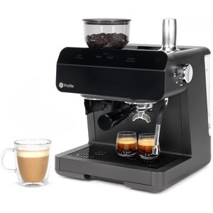 GE Profile Semi-Automatic Espresso Machine with Built-In Grinder, Milk ...