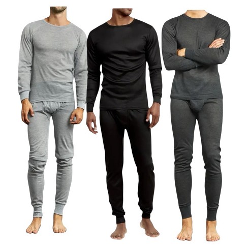 Men's 3 Pack Thermal Sets Ultra Soft 6 Piece Set : Target
