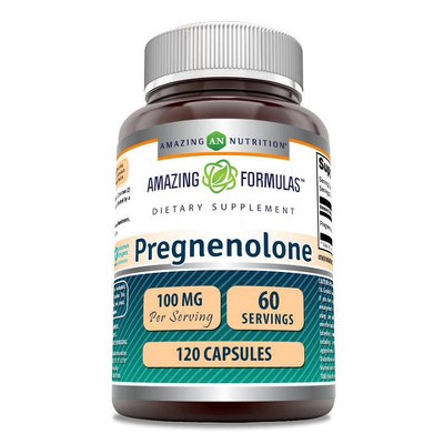 Amazing Formulas Pregnolone 100 Mg 120 Capsules : Target