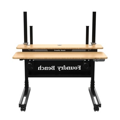 Versadesk 60" Foundry Bench Height Adjustable Standing Desk With Split ...