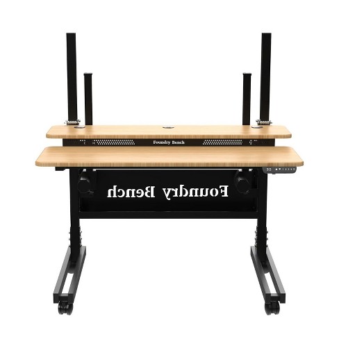 Versadesk 48" Foundry Bench Height Adjustable Standing Desk With Split ...