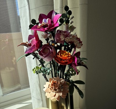 Lego Botanicals Pretty Pink Flower Bouquet For Home Decor 10342 : Target