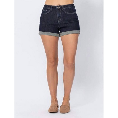 Women's High Rise Cuffed Shorts - Judy Blue : Target