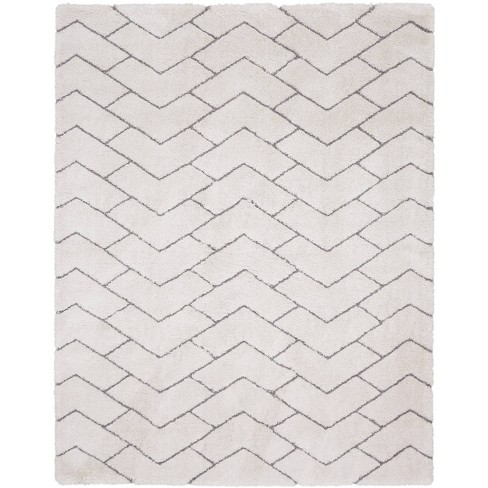 Nourison Dreamy Shag Chevron Machine Woven Indoor Area Rug : Target
