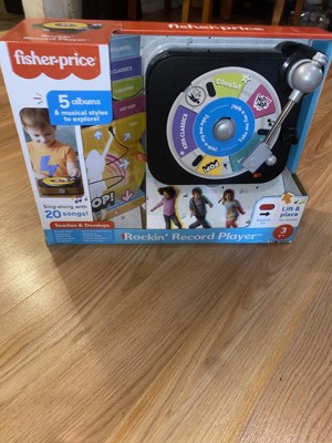 Fisher-price Rockin' Record Player Musical Toy For Preschool Pretend ...