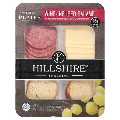 Hillshire Snacking Wine Infused Salame Cheese And Crackers Small Plate ...