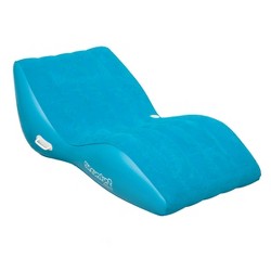 Northlight 74" Blue Convertible Lounge Chair Inflatable Swimming Pool ...