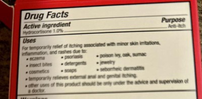 Anti-itch 1% Hydrocortisone Maximum Strength Cream With Aloe - Up&up ...
