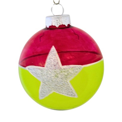 Craftoutlet.com 3.5 Inch Star Ball Ornament Translucent Christmas Tree ...