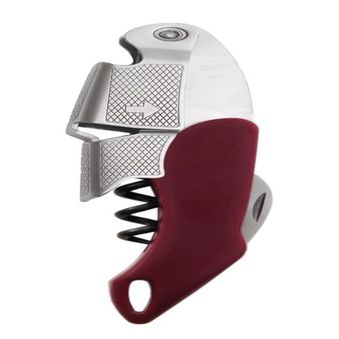 True Sommelier Waiter’s Corkscrew, Burgundy Stainless Steel Spring ...