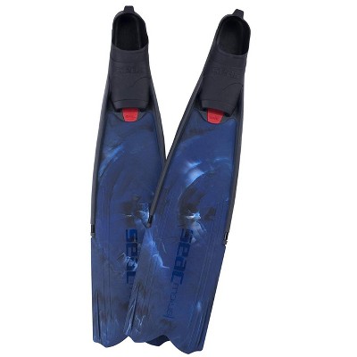 SEAC Motus Camo Long Soft Powerful Freediving Spearfishing Fins : Target