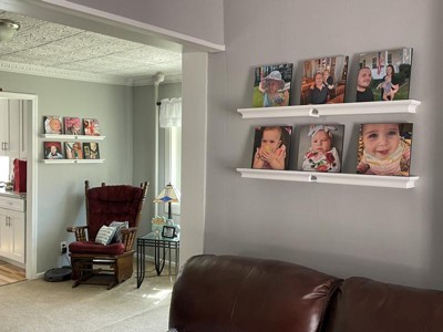 2pc Traditional Wall Shelf Set White - Threshold™ : Target