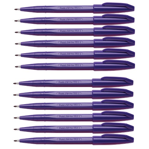 Pentel Sign Pen, Violet, Pack Of 12 : Target