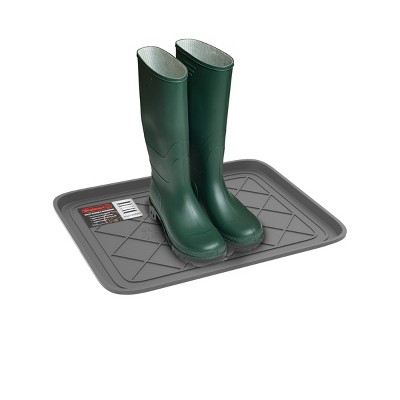 All Weather Boot Tray - Small Water-resistant Plastic Utility Shoe Mat ...