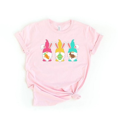Simply Pink Market Women's Easter Gnomes Short Sleeve Graphic Tee - Xl ...