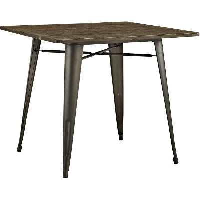 Modway Alacrity 36 Square Wood Dining Table : Target