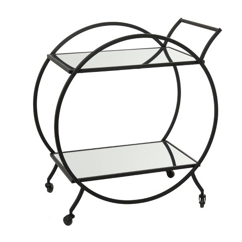 Contemporary Glam Metal Bar Cart - Olivia & May : Target
