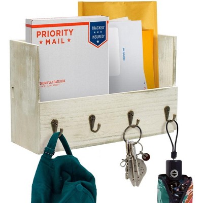 Sorbus Floating Key Holder Mail Shelf - Gray : Target